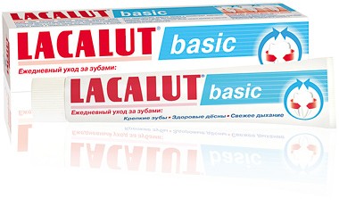 Паста зубная Лакалют / Lacalut basic, удаляет зубной налет, укрепляет ...