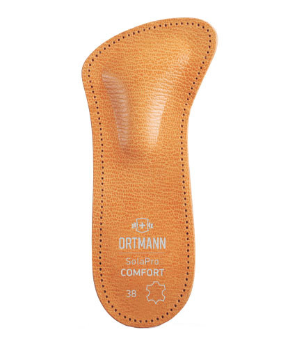 Полустельки ортопедические SolaPro Comfort BZ0181 Ortmann из кожа для поддержки стопы, песочные ...