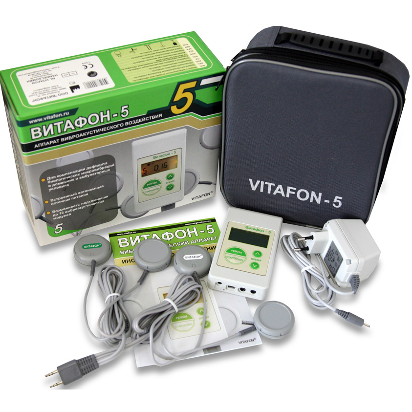 Аппарат Витафон-5 виброакустический с встроенным аккумулятором и 9-ю ...