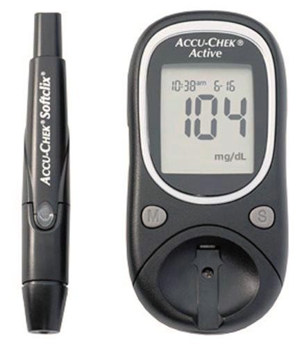 Глюкометр Акку Чек Актив (Accu-Chek Active) измеряет за 5 секунд, с ...